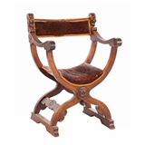 Eiken Dagobert stoel met steekwerk van - auctions & price archive